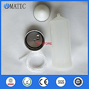 Quality 500Cc 500Ml Luer Lock Tip Plastic Dispenser Dispensing Syringe Barrel With Piston & Adapter Set