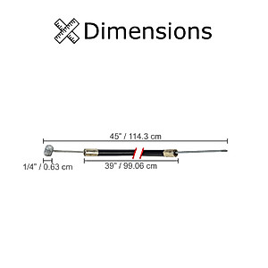 AlveyTech 39" Scooter Brake Cable