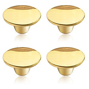 Uenhoy 4 Pcs Dutch Oven Knob Stainless Steel Pan Pot Lid Handle Replacement Knobs for Le Creuset, Aldi, Lodge and Other Enameled Dutch Oven, Gold