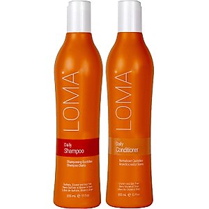 LOMA Daily Shampoo (clear formula) and Daily Conditioner (DUO PACK) 12 Ounce Each