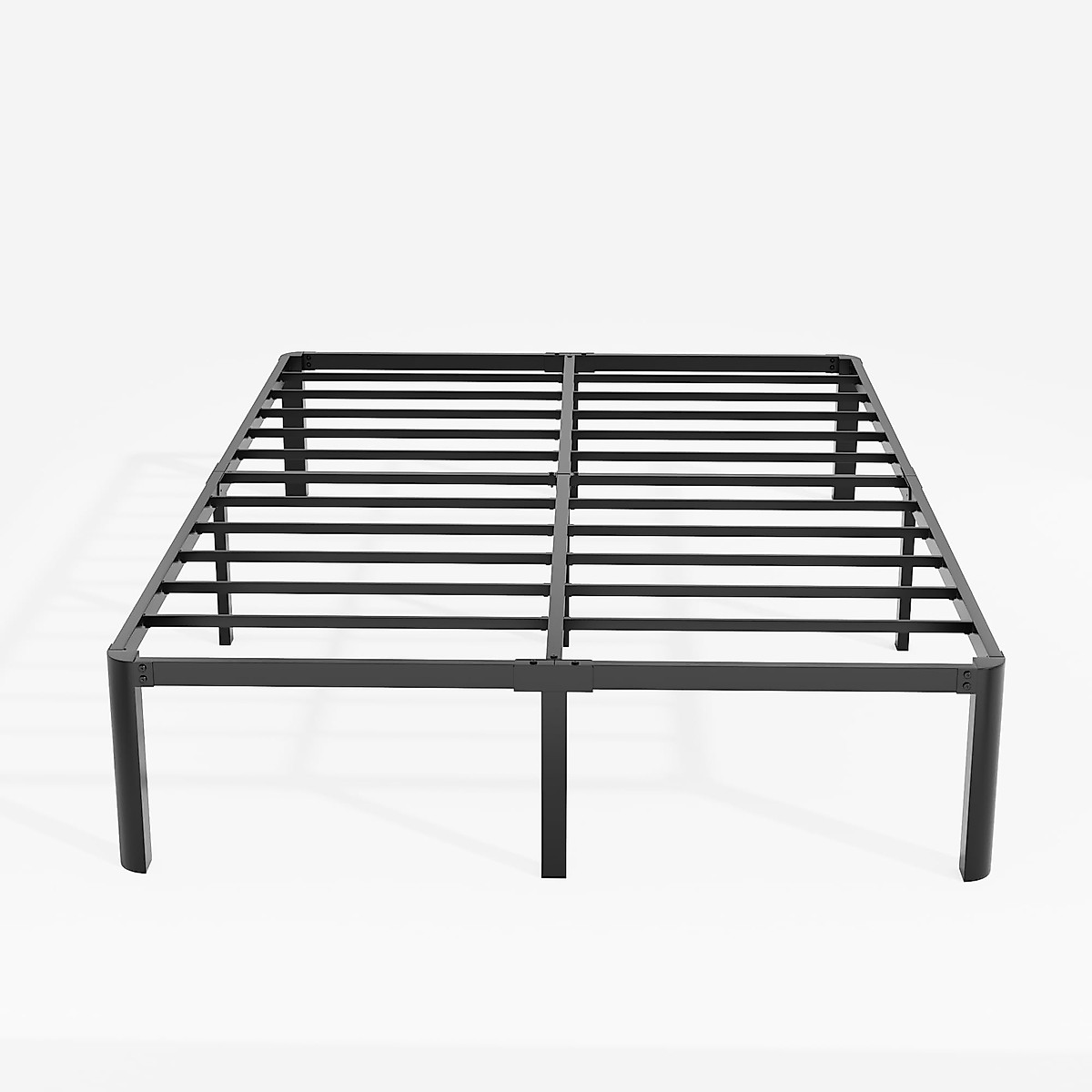 OLALITA Black Metal Bed Frame - Sturdy Metal Platform Bed Frame Queen Size Easy Assembly, Heavy Duty, No Box Spring Needed (Modern 14", Queen)