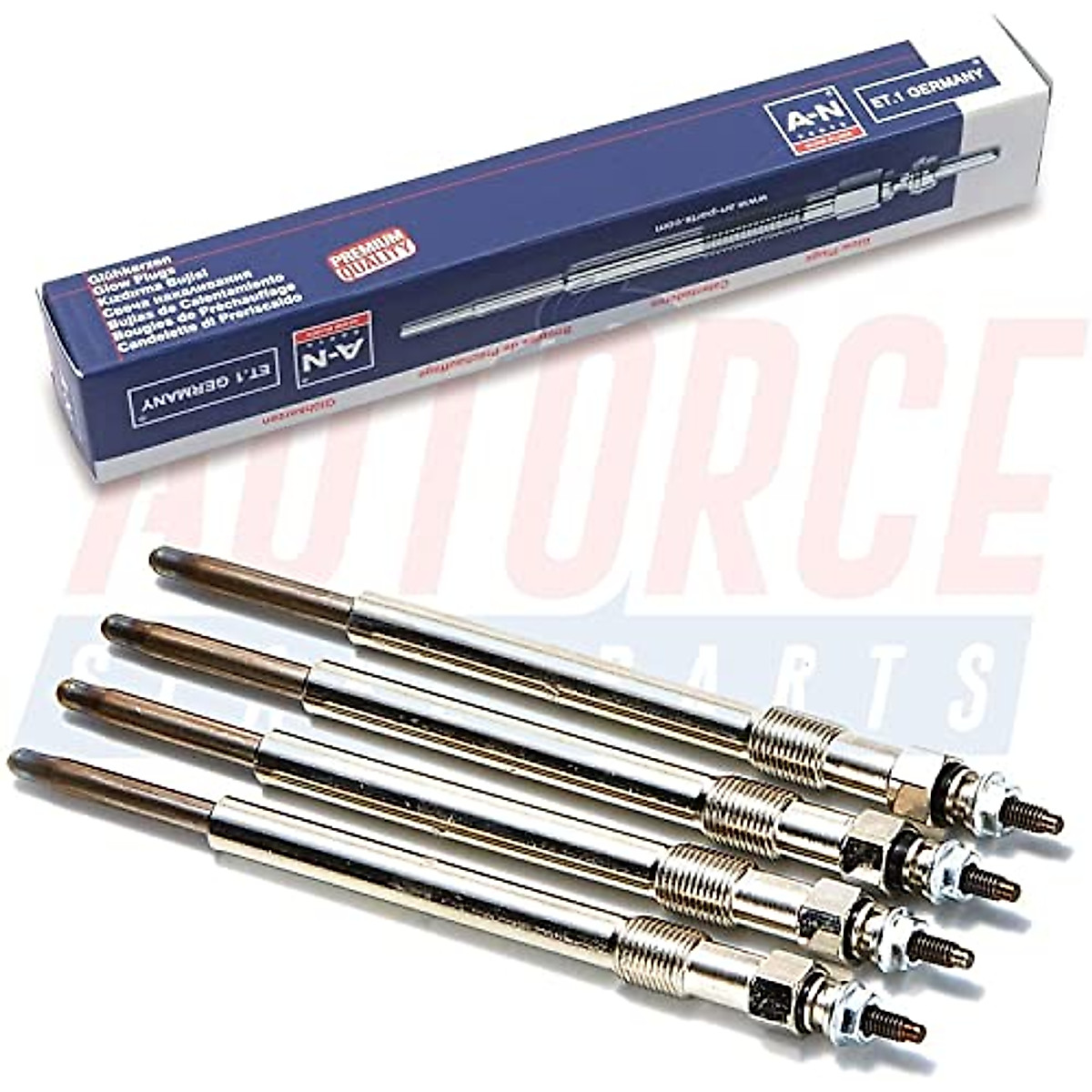 4 Pcs Heater Glow Plugs For DS DS3 Hatchback/Convertible DS4 DS5 DS7 Crossback 1.6, 2.0 BlueHDi, 2.0 Hybrid4 (2015 - Onwards) 1612736680 - AUTORCE