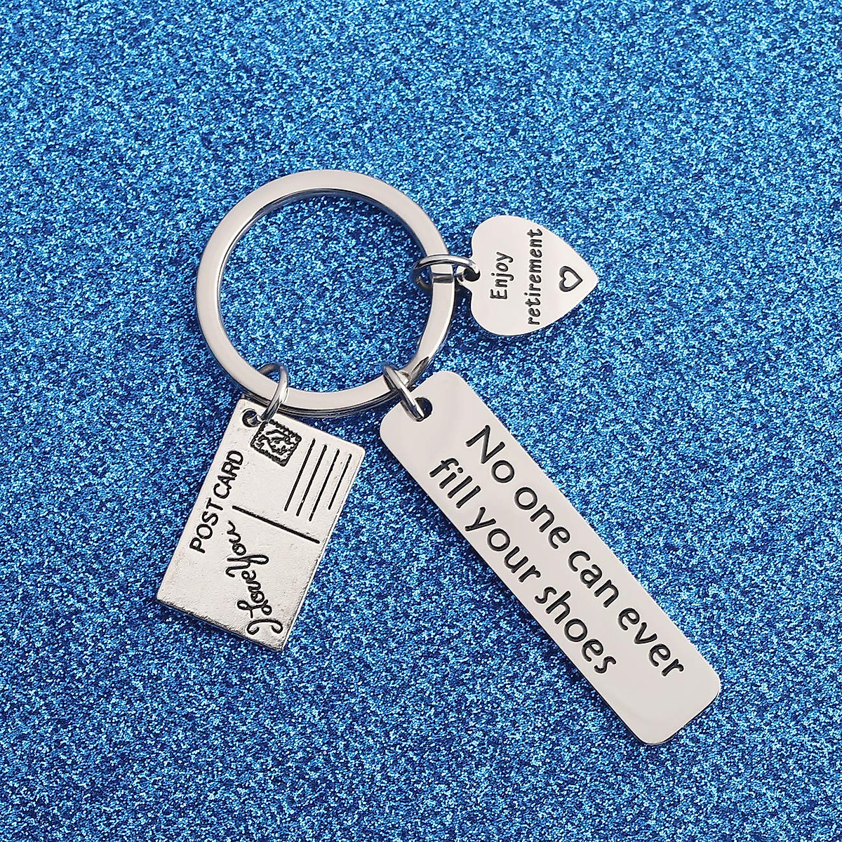 WUSUANED Mail Carrier Retirement Keychain RetirementGift for Mail Carrier Postal Worker