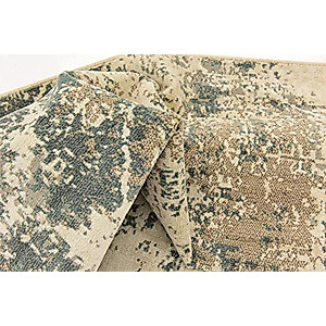 Unique Loom Tuareg Collection Vintage Distressed Traditional Area Rug, 8 x 10 ft, Beige/Green