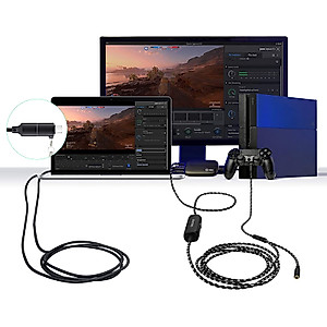 weishan USB C Cable for Elgato HD60 S+, HD60 X Game Capture Card & Wave 3, XLR Condenser Mic - Super Fast Charging Cable with Adapter, 6.6ft Long