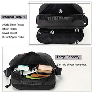 KL928 Men's Messenger Bag - Crossbody Shoulder Bags Travel Bag Man Purse Casual Sling Pack for Work Business
