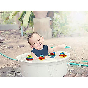 3 Bees & Me Bath Toys for Boys and Girls - Magnet Boat Set for Toddlers & Kids - Fun & Educational
