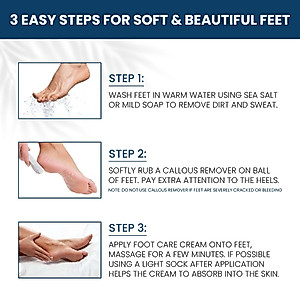 Nordic Care Foot Care Cream, 6 oz. | Foot Lotion for Cracked & Dry Skin | For Dry Feet, Cracked Heels & Callus Removal | Hypoallergenic & Lanolin-free | Essential Oils, Eucalyptus, Urea & Glycerin