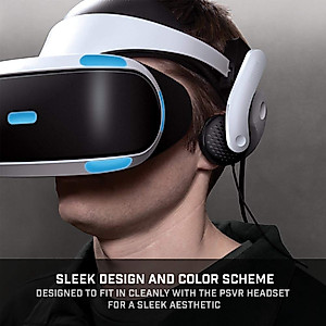 Bionik Mantis Attachable VR Headphones: Compatible with PlayStation VR, Adjustable Design, Connects Directly to PSVR, Hi-Fi Sound, Sleek Design, Easy Installation