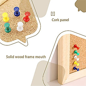 Cork Board Photo Wall, Home Pushpin Board, Message Board, Wall-Mounted Bulletin Board for Office or Classroom, Note Board