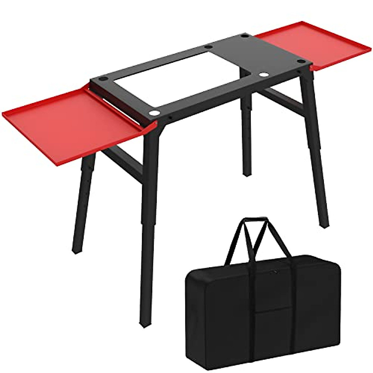 Adjustable Griddle Stand with Side Shelf for Blackstone 17" or 22" Table Top Griddle, Adjustable Griddle Table with Carry Bag Grill Accessories for Outdoor Cooking and Camping