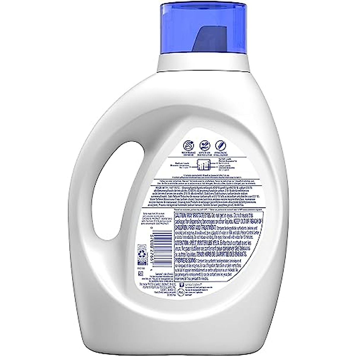 Tide Hygienic Clean Heavy Duty 10x Free Liquid Laundry Detergent, Unscented, 59 loads, 92 fl oz, HE Compatible