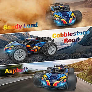 Rc Cars for Boys age 3-8, Monster Trucks Remote Control Car with Spray, 2.4Ghz Rc Drift Car Toys for 3 4 5 6 Year Old Boys Girls, 1/20 All Terrains Electric Toy Car Gift for 3-8 Year Old Boys Girls