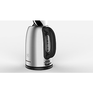 Westinghouse 220 Volt Kettle - Cordless - 1.7 Liter - Stainless Steel - Bundle With Dynastar 220 Volts 240 Volts (Not For USE IN USA)