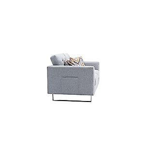 Lilola Home Victoria Love Seats, Light Gray