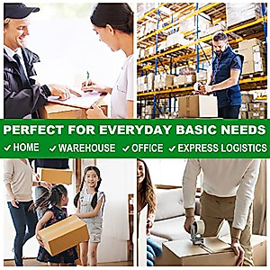 HERKKA Clear Packing Tape, 12 Rolls Heavy Duty Packaging Tape for Shipping Packaging Moving Sealing, Thicker Clear Packing Tape, 2 inches Wide, 65 Yards Per Roll, 780 Total Yards