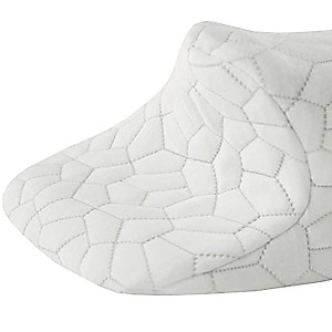 Sleep Philosophy Angel Winged Contour Cervical Memory Foam Pillow, for Back Stomach, Ergonomic Neck Support with Super Soft Removable Rayon from Bamboo Cover White, 27.5" L x 13" W x 4.5" H