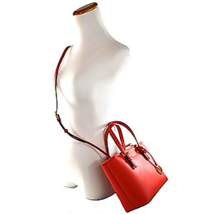 Michael Kors Jet Set Travel Small Carryall Convertible Top Zip Tote Saffiano Leather Crossbody Bag Purse Handbag (Dark Sangria)