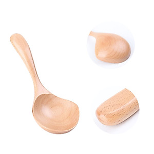 SWOOMEY vintage spoons Wooden Ladle wooden cooking spoons handled soup ladle wooden spoon Salad Spoon kitchen ladle wooden utensils for eating rice spoon wooden shovel old fashioned Bamboo