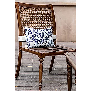 vmgreen Patio Lounge Head Support Pillow & Cushion,Small Waterproof Throw Pillow with Insert & Adjustable Elastic Stripe for Outdoor Furniture Recliner Chair, Sofa Lumbar,Neck Attachment,2Pack