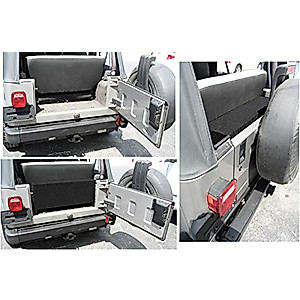 Compatible with Jeep Wrangler YJ & TJ 1987-2006 Dual 10" Subwoofer Speaker Box Enclosure - Armor Coated