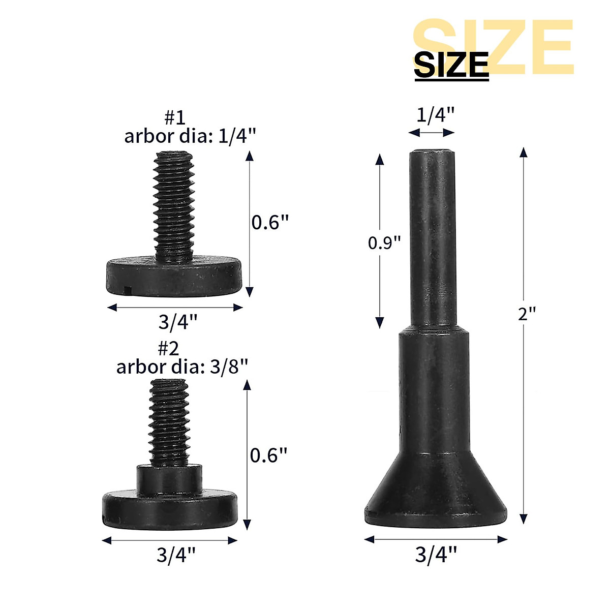Die Grinder Cut-Off Wheel, 55 Pcs 3Inch Cut Off Wheels with 1/4 in Mounting Mandrel Kit for Die Grinder, 3/8" Arbor Hole Cutting Wheel for Metal & Stainless Steel Rotary Tool Drill Attachment