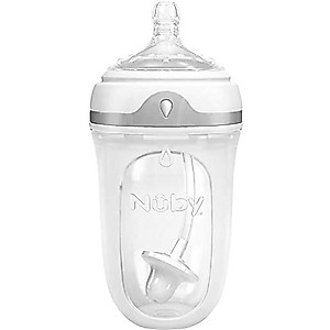 Nuby Comfort 360 Silicone Bottle, 8 Ounce