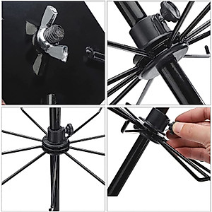 Jewelry Spinner Display Stand,Heavy Duty Metal Countertop Medium Adjustable 3 Tier Hanging Jewelry Rotating Organizer Rack Tower for Necklace Bracelet Earring Ring Holder,Hooks,Craft Shows,White