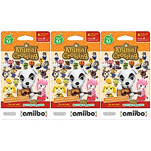 Animal Crossing Amiibo Cards 3 Pack Set of Series 2 - Nintendo Wii U