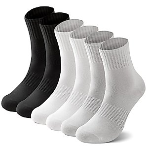 BISOUSOX Boys Socks 10-12 Years Old White School Dress Socks 6-8 8-10 Kids Athletic Socks Christmas Gift