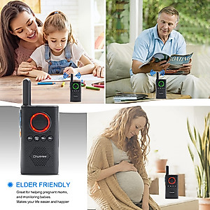 ChunHee Wireless Intercom System for Elderly/Kids, Home Intercom System Room to Room Communication, 1.5 Miles Long Range 16 Channel Intercom System for Home/Office/Camping/Hiking/Vacation