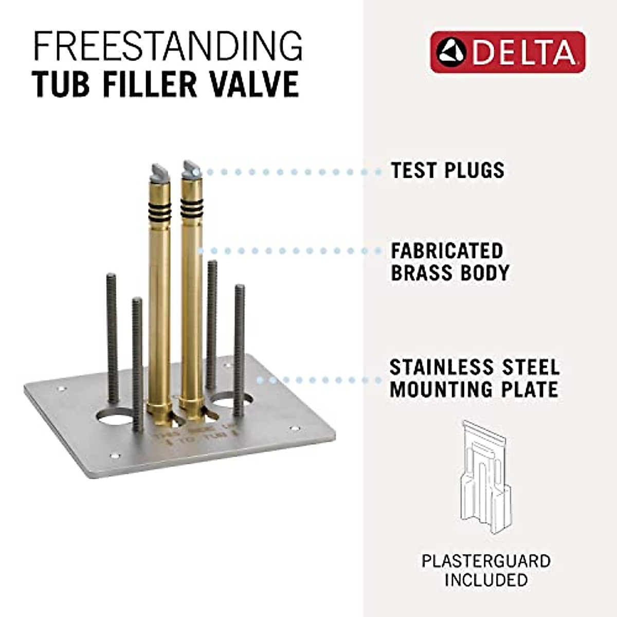 Delta Faucet Floor-Mount Freestanding Tub Filler Rough-In Valve for Delta Freestanding Tub Fillers R4700-FL