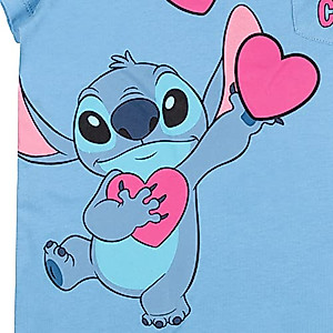Disney Lilo & Stitch Little Girls T-Shirt Stitch Blue 7-8