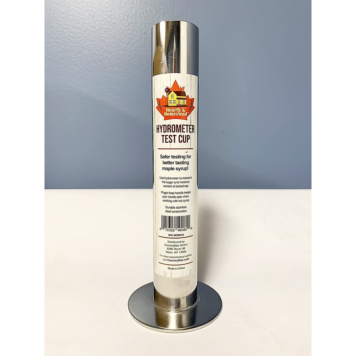CountryMax Sap Hydrometer Test Cup for Measuring Sugar and Moisture Content, Maple Syrup Making