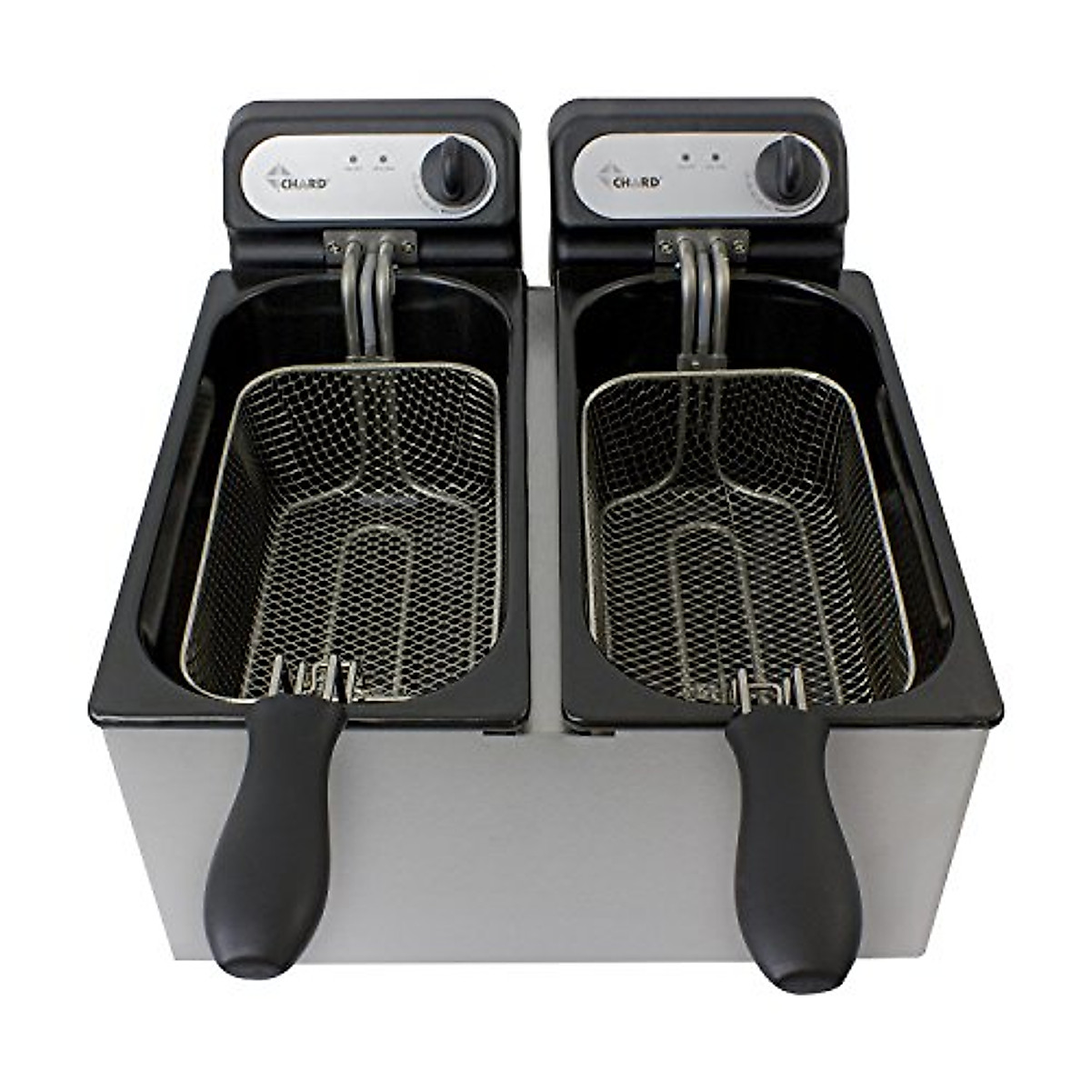 CHARD DF-6E, Dual Tank Deep Fryer, Stainless Steel, 6 liter, 1500 watts