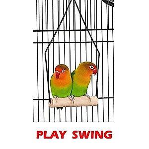 ROUND BIRD CAGE for Cockatiel Lovebird Finch Canary Aviary Budgie Parakeet (16" D x 29" H, Black)