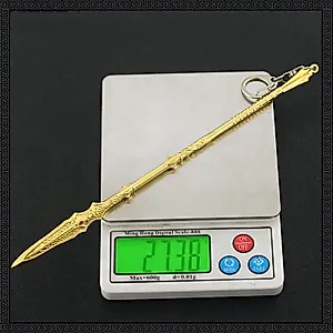 God of War Ragnarök Kratos' Draupnir Spear Action Figures Game Toys Collection Keychain Gift Desk Decoration Backpack Pendant Gift Muliticolor