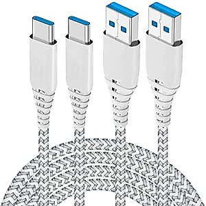 USB C Charger Cable 10-FT 2Pack Cord for Samsung Galaxy A20 A21 A01 A32 A42 A53 A54 5G A03S S9 Plus S9+,Tab A 10.1 8.0 2019/10.5 2018,S22 Plus Ultra,Tab S6 S5e S4 S3,A20E A30,Fast Charge Charging Wire