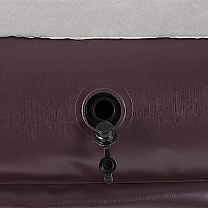 Bestway Pavillo Tritech Inflatable Queen Air Mattress Indoor or Outdoor Bed with Electric Pump, Tight Sealing Plug, and Storage Bag, Maroon