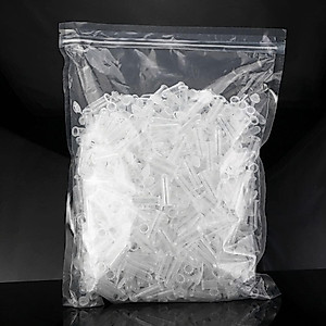 zoomto 5ml Microcentrifuge Tubes 300PCS,Centrifuge Tubes with Attached Lid,Clear Round Micro Centrifuge Small Sample Bottle Vials Container for Lab,Plastic Lab Snap Tubes,Clear Graduation,Bag Pack