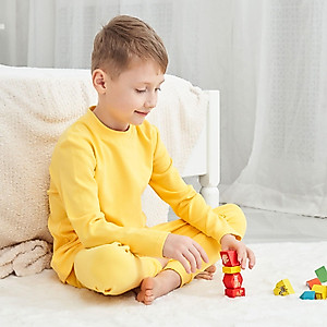 Enfants Chéris Toddler Thermals Underwear for Boys Yellow 4T