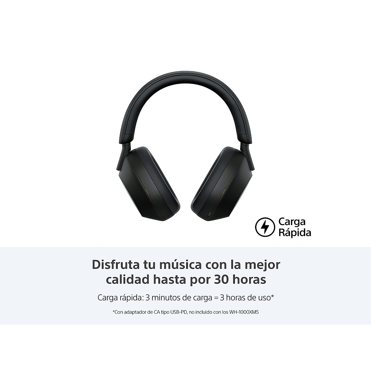 Sony WH-1000XM5 Noise Canceling Wireless Headphones - 30hr Battery Life - Over-Ear Style - Optimized for Alexa and Google Assistant - Built-in mic for Calls - Black
