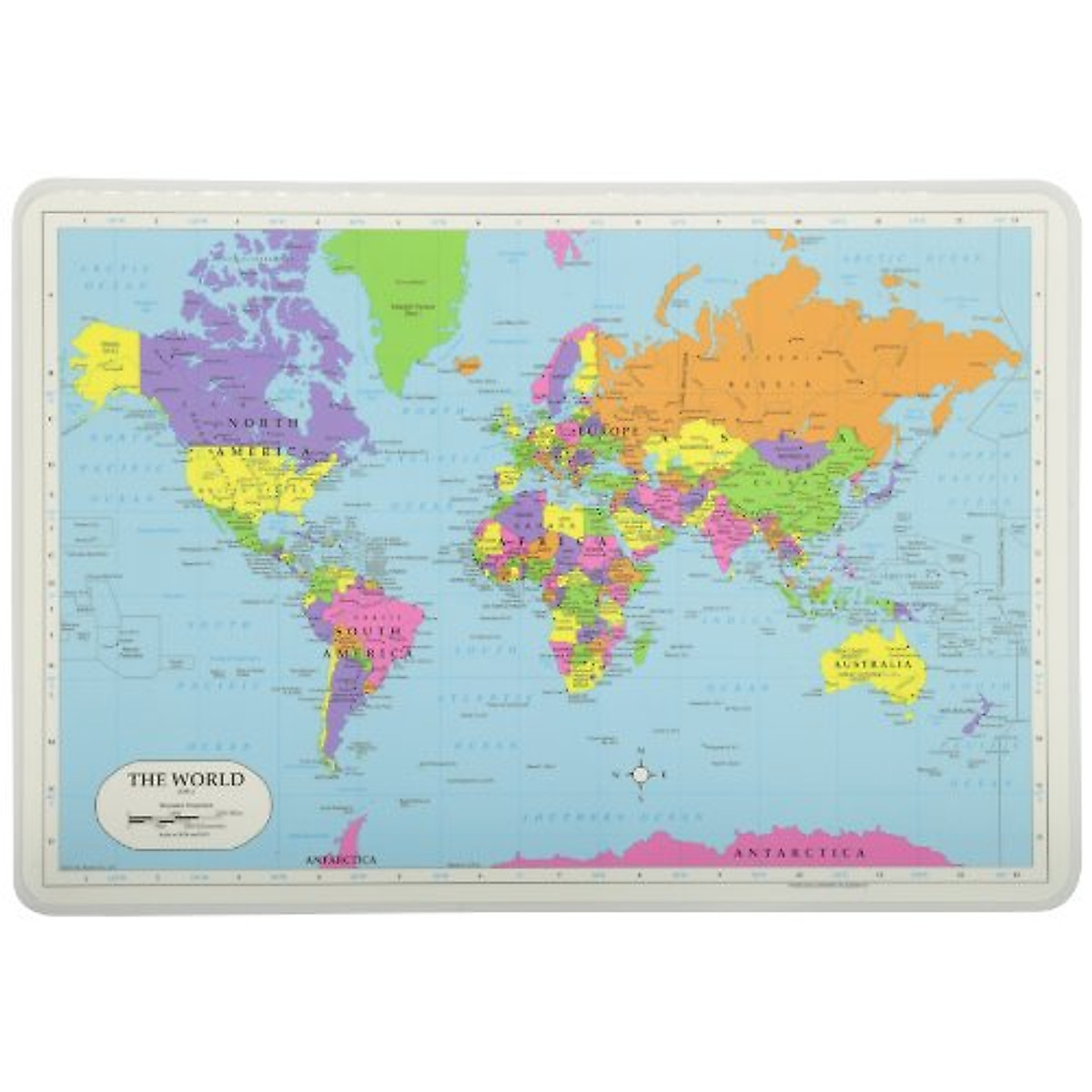 Painless Learning World Map Placemat