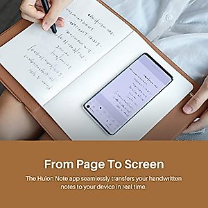 HUION Note 2-in-1 Digital Notebook Drawing Tablet With Battery-free Pen, Bluetooth Wireless Paper Tablet Electronic Writing Pad for Note-taking, Digital Art & Meeting, Refillable A5 Notepad, 9.5x7inch