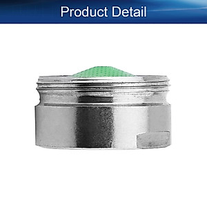 Yinpecly Sink Faucet Aerator, Kitchen Stainless Steel Sink Aerator Replacement Parts, Faucet Adapter with 24mm Male Thread for Kitchen Bathroom, Drawing, 2Pcs