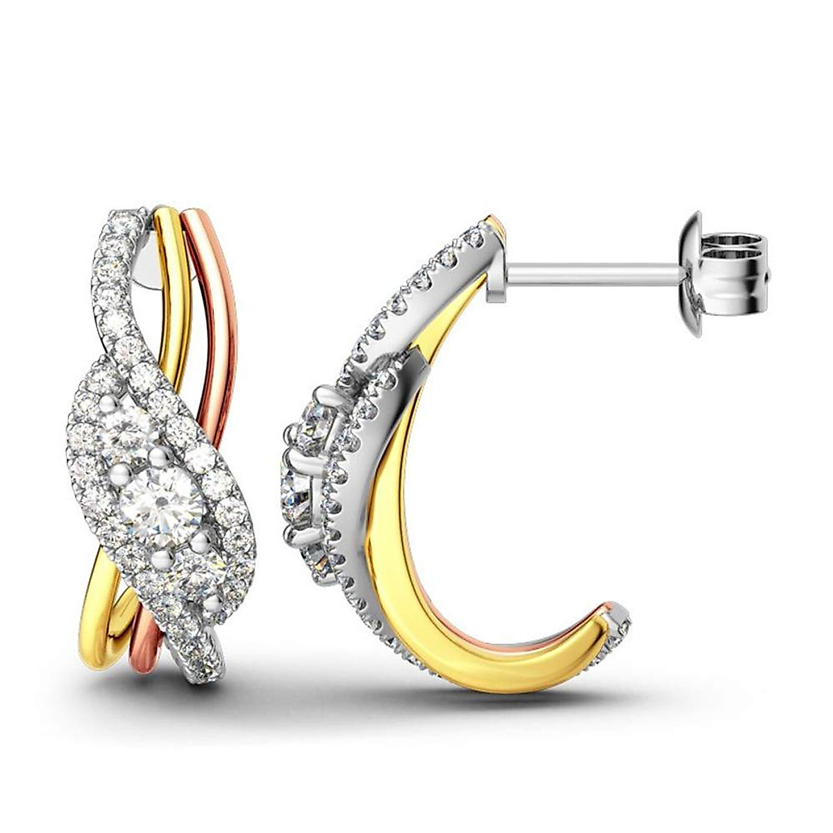 Jeulia Endless Love Earrings Gift for Women Girlfriend Wife Engagement Wedding Anniversary Promise or Birthday With Jewelry Box