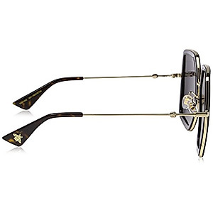 Gucci Women's Urban Web Block Sunglasses, Black/Grey, One Size