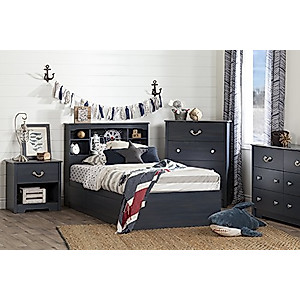 South Shore Aviron 6-Drawer Double Dresser, Blueberry