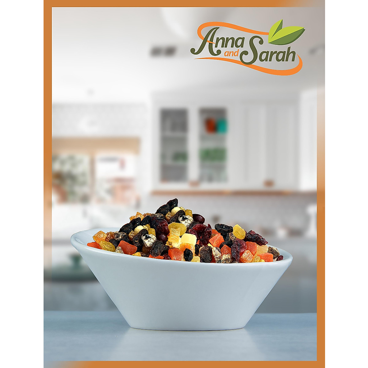 Anna and Sarah Mini Fruit Trail Mix, Dried Fruits Assortment, Healthy Snack in Resealable Bag, 1lb 1 Pack