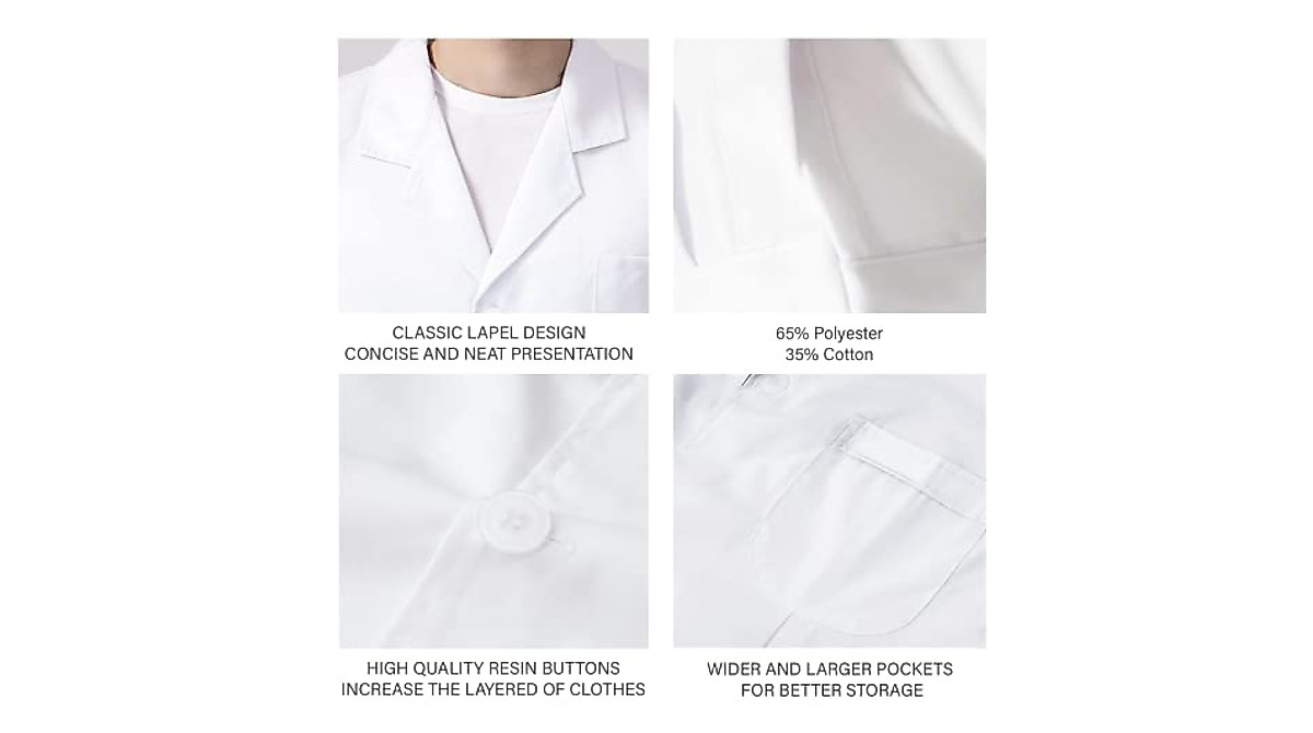 Personalized Embroidered Lab Coat for Medical Professionals